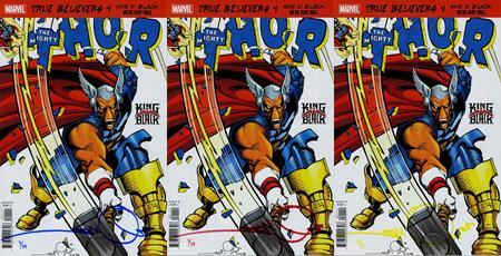 DF TRUE BELIEVERS THOR #337 ENCORE EDITION TRIPLE SIGNATURE SET SIGNED ...