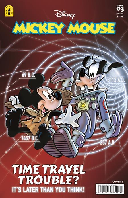 MICKEY MOUSE LEGACY #333 RIPPLES IN TIME PART 2 CVR B GIORGIO CAVAZZAN ...