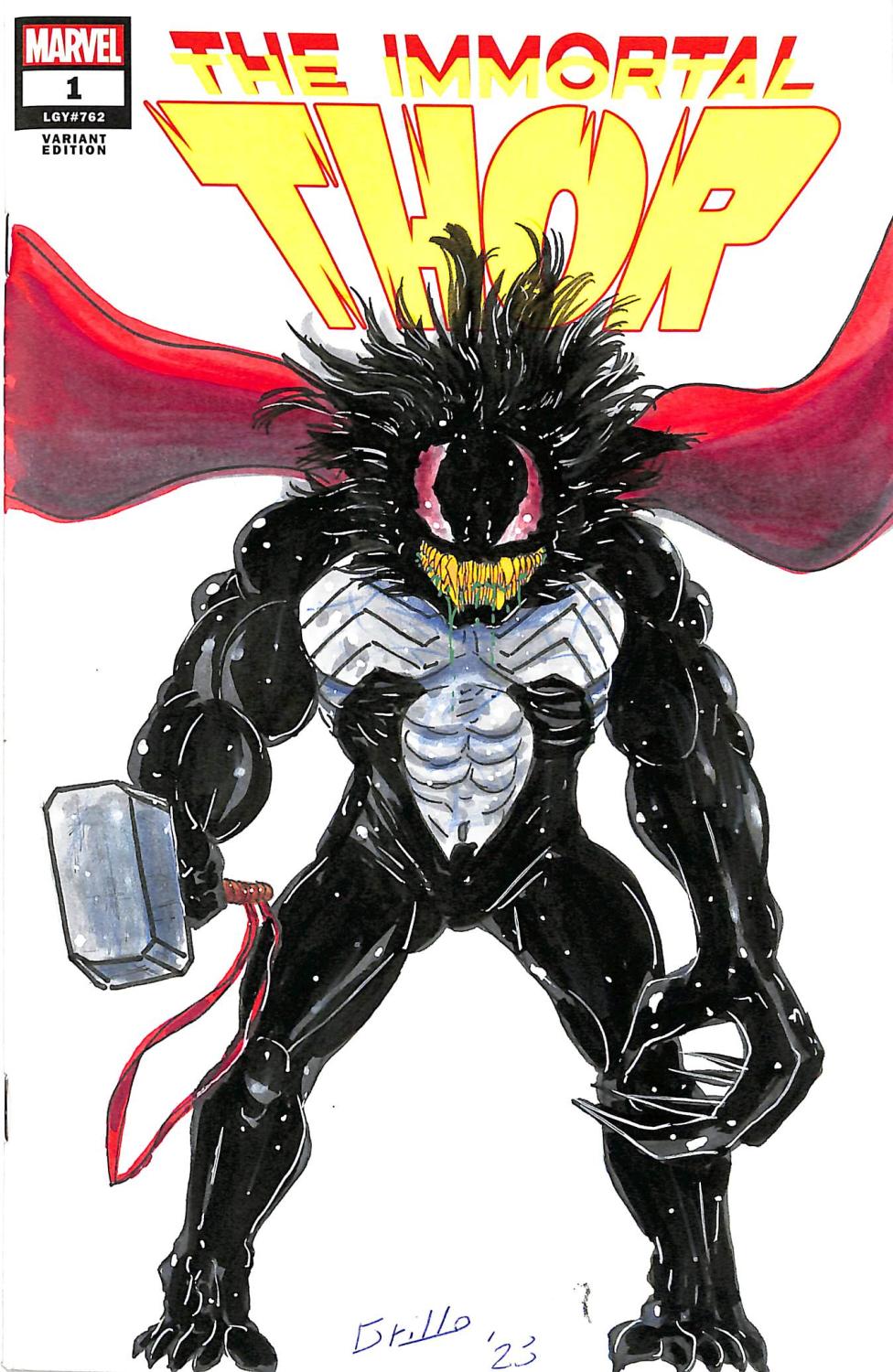 IMMORTAL THOR #1 VENOMIZED THOR DAN STILLO SKETCH – Big B Comics